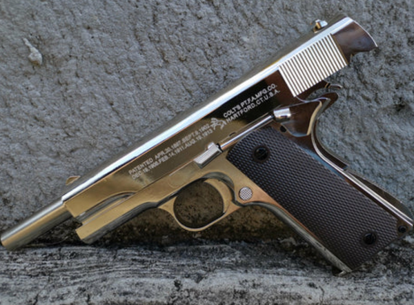 GOLDEN EAGLE - GM1911 GEL BLASTER GBB (Chrome) - Tactical Gel Blasters