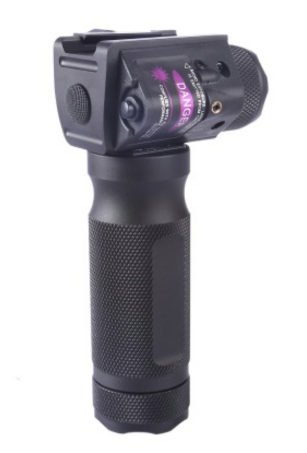 METAL RED DOT LASER/ FLASHLIGHT GRIP FOR 21MM RAIL – BLACK - Tactical ...