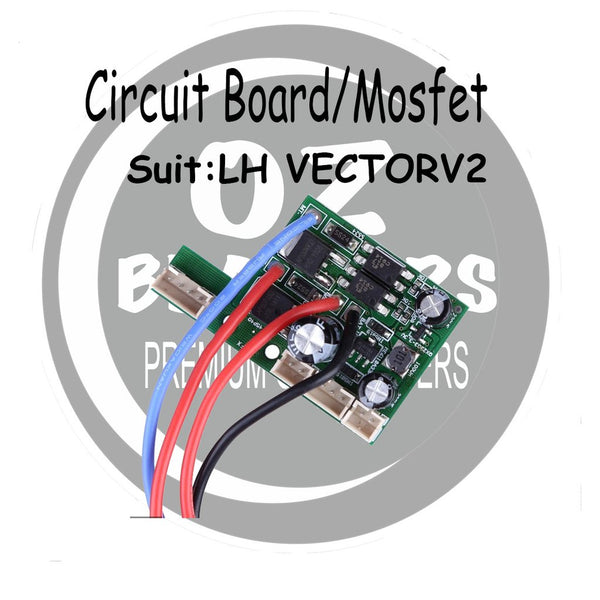 LH VECTOR V2 MOSFET/CIRCUIT BOARD - Tactical Gel Blasters