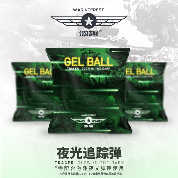 GEL PELLETS TRACER GLOW IN THE DARK - Tactical Gel Blasters